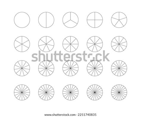 Round Chart Circle Section Graph Circular Stock Vector Royalty Free Shutterstock