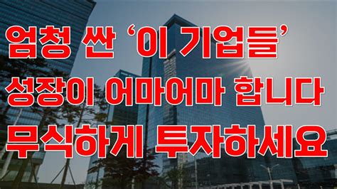 상한가 엄청 싼 이 기업들 성장이 어마어마 합니다 무식하게 투자하세요 저평가대장주 에코프로비엠 대폭락 주식전망