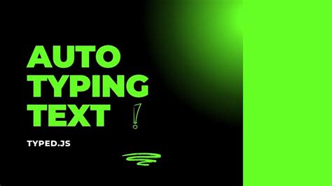 How To Make An Auto Typing Text Effect Using Html Css And Javascript Youtube