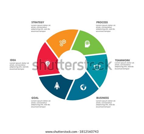 Circle Elements Graph Diagram Steps Stock Vector Royalty Free Shutterstock