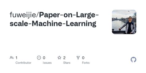 Github Fuweijie Paper On Large Scale Machine Learning
