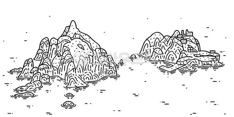 독도 동해 대한민국 한국 일러스트 사진 이미지 일러스트 캘리그라피 Goodenbop작가