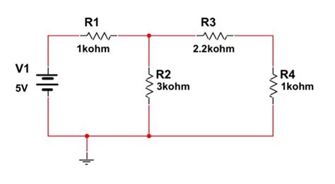 solved r1 r3 1kohm 2 2kohm v1 r2 3kohm r4 1kohm 5v