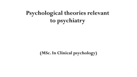 Object Relation Theory Theories Of Personality Development Ppt