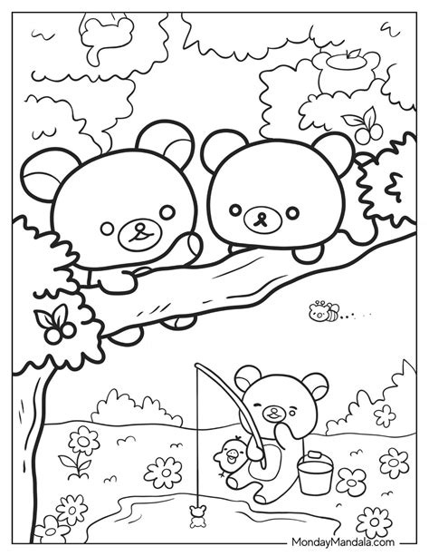20 Rilakkuma Coloring Pages Free Pdf Printables Artofit