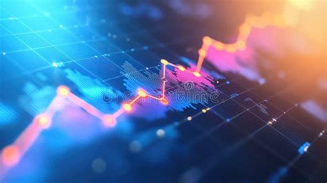 Abstract Representation Financial Data Dynamic Analysis Lines Vibrant