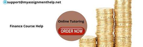 Finance Assignment Help Through Online Tutoring Sessions