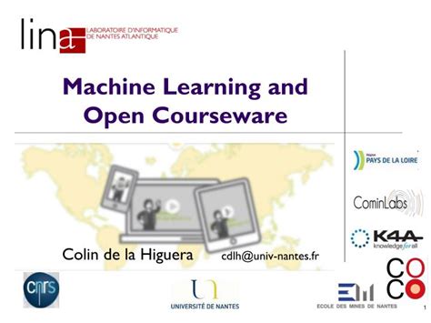 Ppt Machine Learning And Open Courseware Powerpoint Presentation
