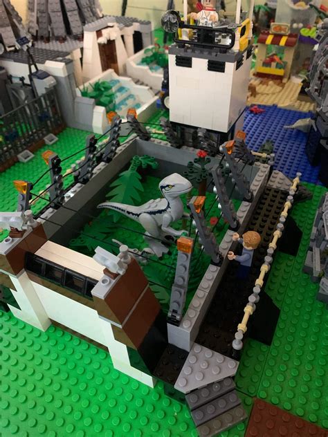 Jurassic Park Velociraptor Enclosure Moc Lego Amino