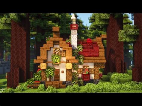 Minecraft How To Build An Overgrown Cottage Easy Tutorial Minecraft Houses Easy Minecraft
