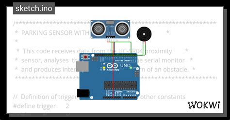 Parking Sensor Copy 2 Wokwi Esp32 Stm32 Arduino Simulator