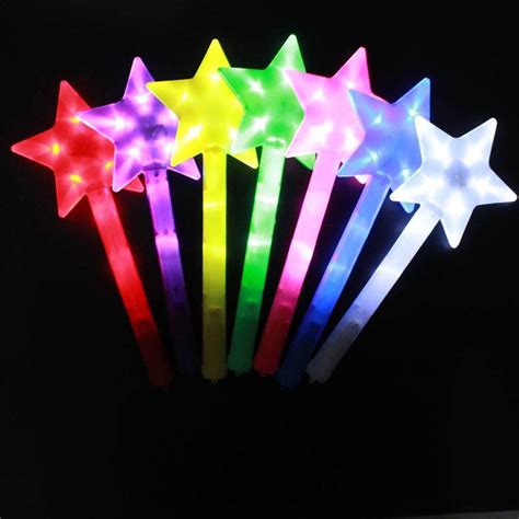 อุปกรณ์ประกอบฉากในคอนเสิร์ตเปล่งแสงแท่งเรืองแสงแท่งระยิบระยับแท่งเงินหลากสีแท่งเรืองแสงอุปกรณ์