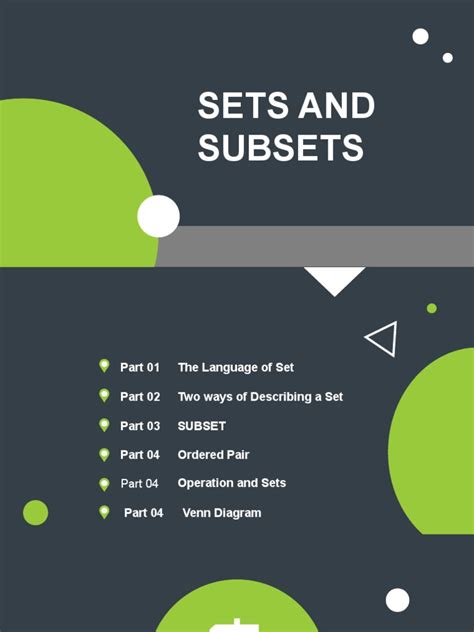 Set And Subset Pdf Set Mathematics Mathematics