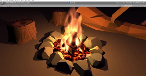 Vr Ready Campfire Shader Using Raymarching And Volumetric Noise Runity3d