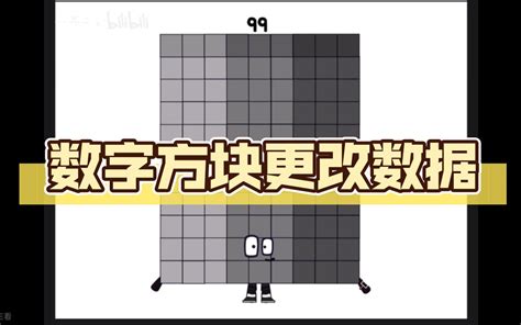 数字方块更改数据 哔哩哔哩