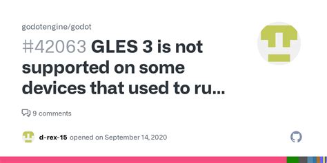 Gles 3 Is Not Supported On Some Devices That Used To Run It In The Past