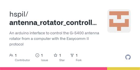 Github Hspil Antenna Rotator Controller An Arduino Interface To Control The G Antenna