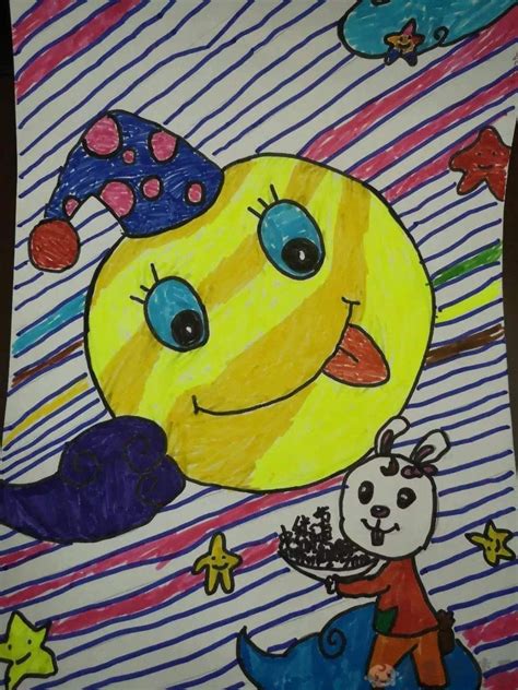 简单的中秋节儿童简笔画 第2页 毛毛简笔画