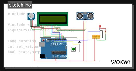 Automatic Water Level Controller Wokwi Esp32 Stm32 Arduino Simulator