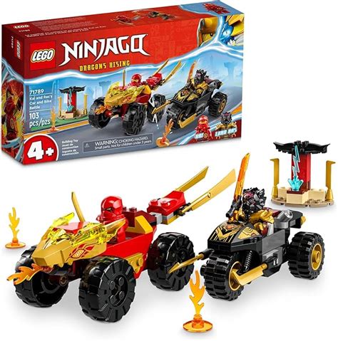 Amazon Com Lego Ninjago Kai And Ras Car And Bike Battle Beginner Building Toy Set