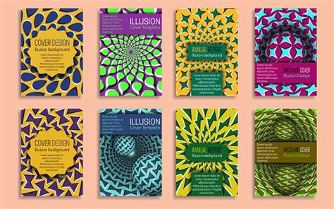 색상형 착시 디자인 요소 서식 파일을 포함 한다 소책자 안내 책자 연례 보고서 포스터 역동적인 디자인 0명에 대한 스톡 벡터 아트 및 기타 이미지 Istock