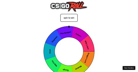 Subhrajp CSGO Roulette Wheel Codesandbox