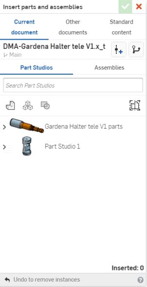 Insert Parts And Assemblies