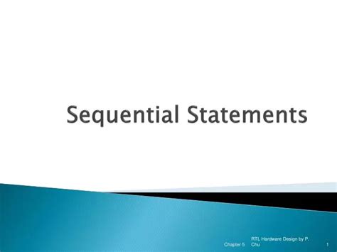 Ppt Sequential Statements Powerpoint Presentation Free Download Id