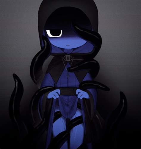 Rule 34 D Black Sprunki Black X Jevin Blue Body Blue Skin Frown Grey Background Highres