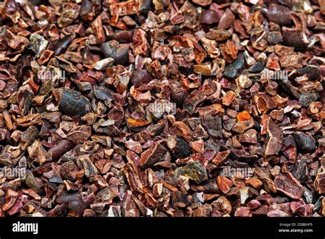 Bunch Of Raw Organic Crushed Cocoa Nibs Stock Photo Alamy