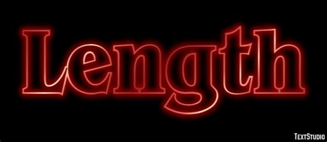 Length Text Effect And Logo Design Word