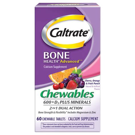 Caltrate Chewable Tablets Cherry Orange And Fruit Punch 600d3 Plus