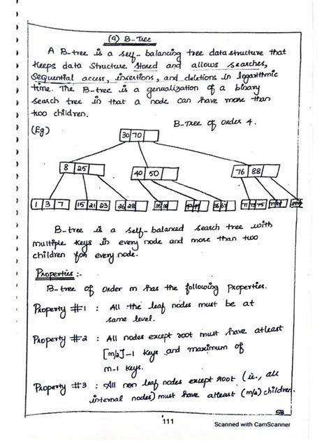 b tree pdf