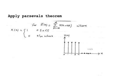 Solved Apply Parsevals Theorem N5 2 {{ { For N