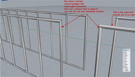 How To Remove Smoothing From An Extract Control Polygon Subd Object