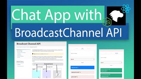 BroadcastChannel API Tutorial Create A Chat App YouTube