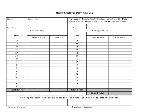 Construction Daily Log Sheet Template