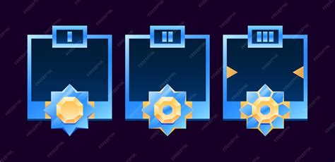 Premium Vector Set Of Gui Golden And Glossy Diamond Border Frame Avatar With Grade Suitable