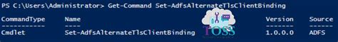 Set AdfsAlternateTlsClientBinding ADFS PowerShell TOSS