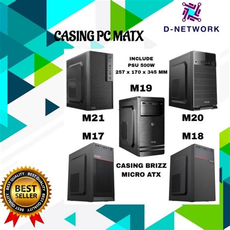 Jual Casing Pc Mini Micro Atx Psu W Casing Komputer Standart Shopee Indonesia