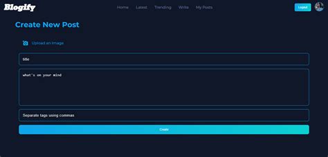 GitHub Codegoggins Blogify A Fullstack Blog App Created With React NodeJS MongoDB
