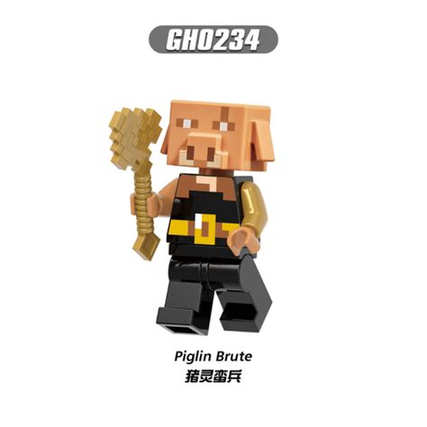 Game Minecraft Piglin Brute Gh0234 Minifigures Brixtoy