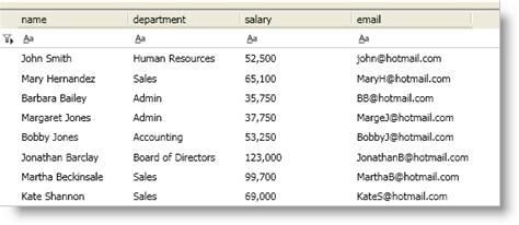 Enable Record Filtering Infragistics Wpf™ Help