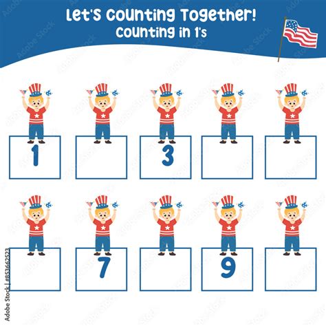 Mathematic Counting Worksheet Math Activity Count And Write The