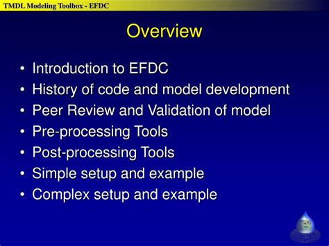 ppt environmental fluid dynamics code efdc powerpoint presentation id 6752455