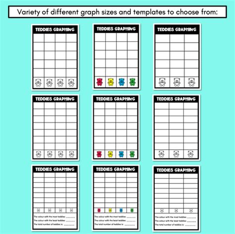 Teddy Bear Counters Graphing Templates Mrs Learning Bee