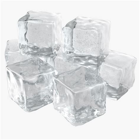 Ice Cubes 3d Model 5 3ds Dae Fbx Obj Max Unknown Free3d