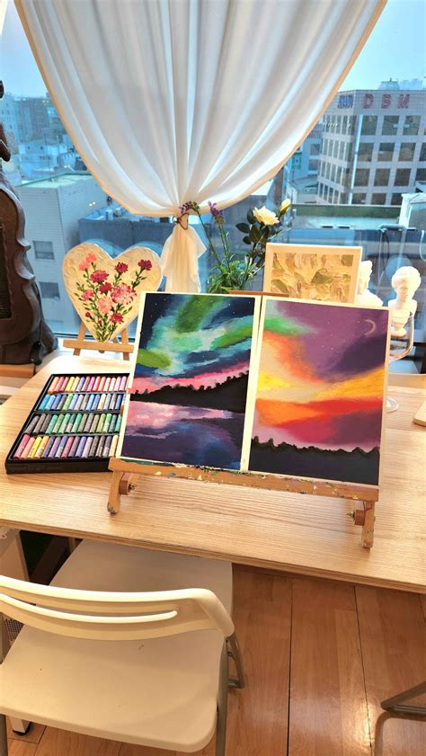 [홍대연남] 오일파스텔 풍경화 솜씨당