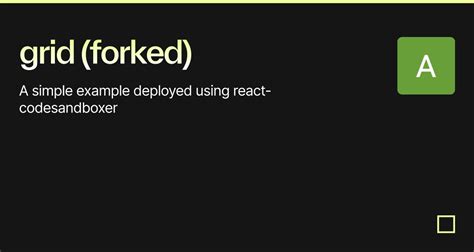 Grid Forked Codesandbox