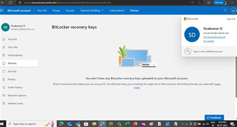 Request Urgent Assistance In Retrieving The Bitlocker Recovery Key For My Device Microsoft Qanda